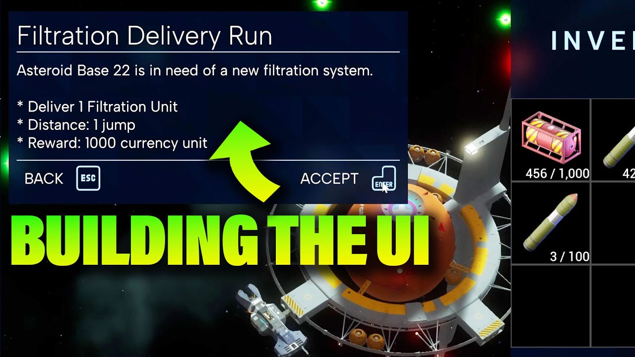 Designing Our First Mission! - Space Game Devlog #33