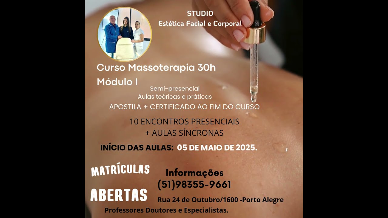 💖Curso de Massoterapia Módulo I. #cursos #massage #estetica #capacitacaoprofissonal