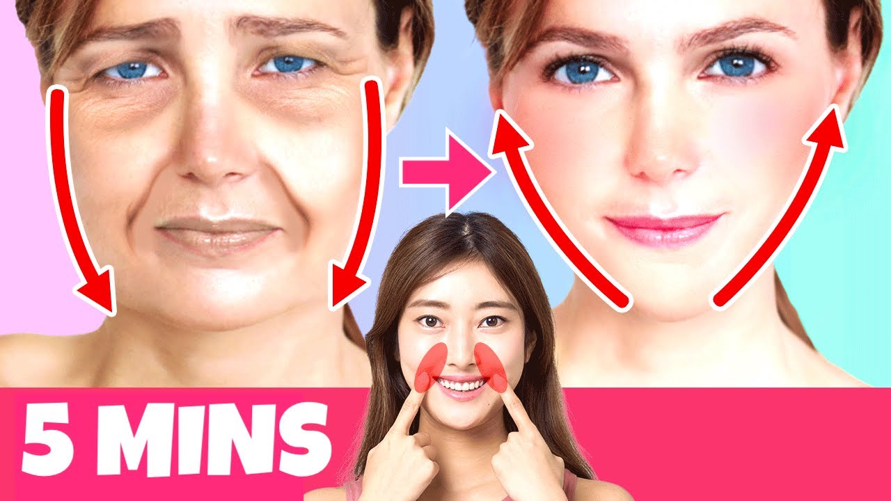 5 MINS🔥 ANTI-AGING FACE EXERCISE FOR JOWLS, LAUGH LINES, EYE BAGS, DOUBLE CHIN!
