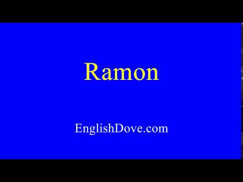 How to pronounce Ramon in American English.