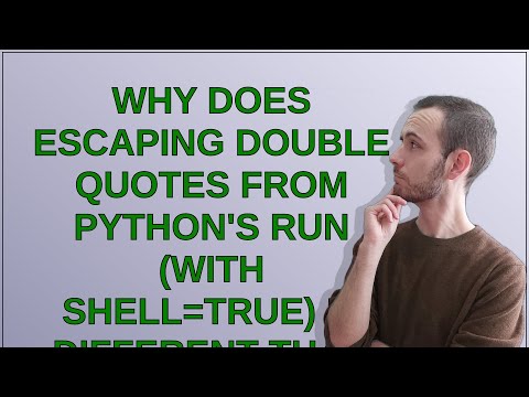 Why does escaping double quotes from Python's run (with shell=True) is different than in Bash?