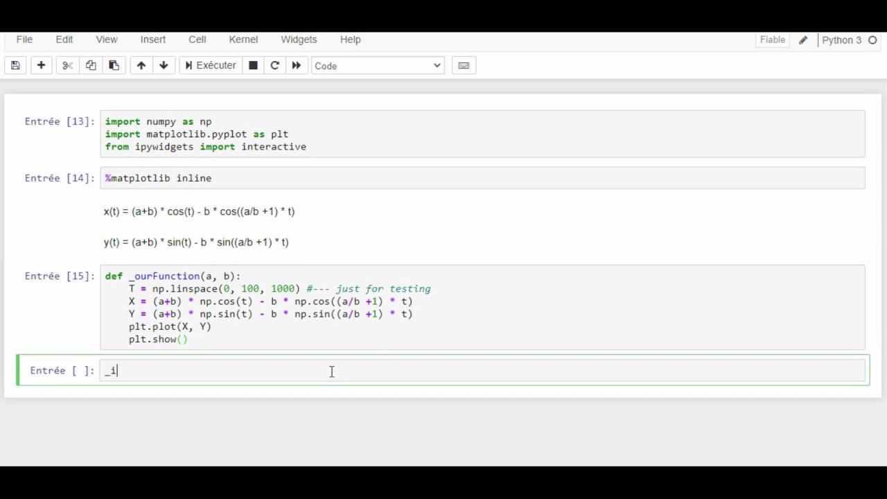 interactive & dynamic graph python using matplotlib & ipywidgets