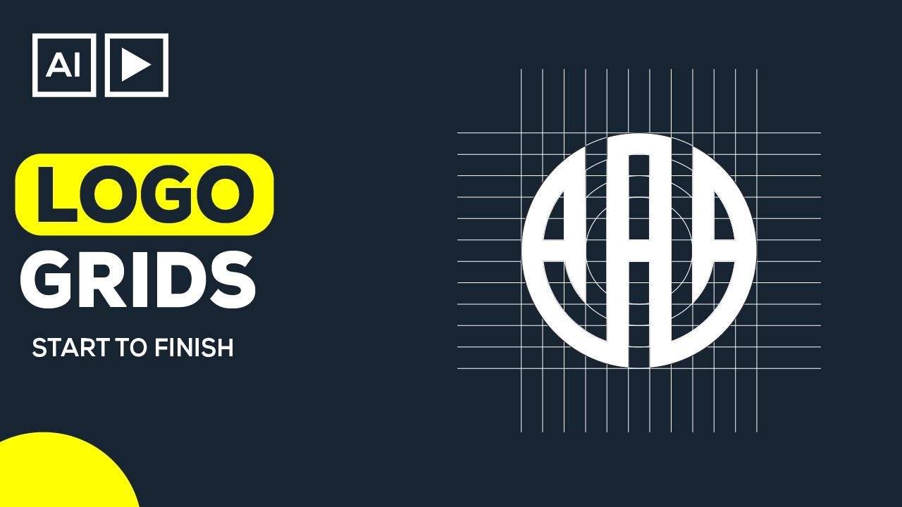How To Design A Monogram  Logo Using Grid Method | Adobe Illustrator Tutorial |