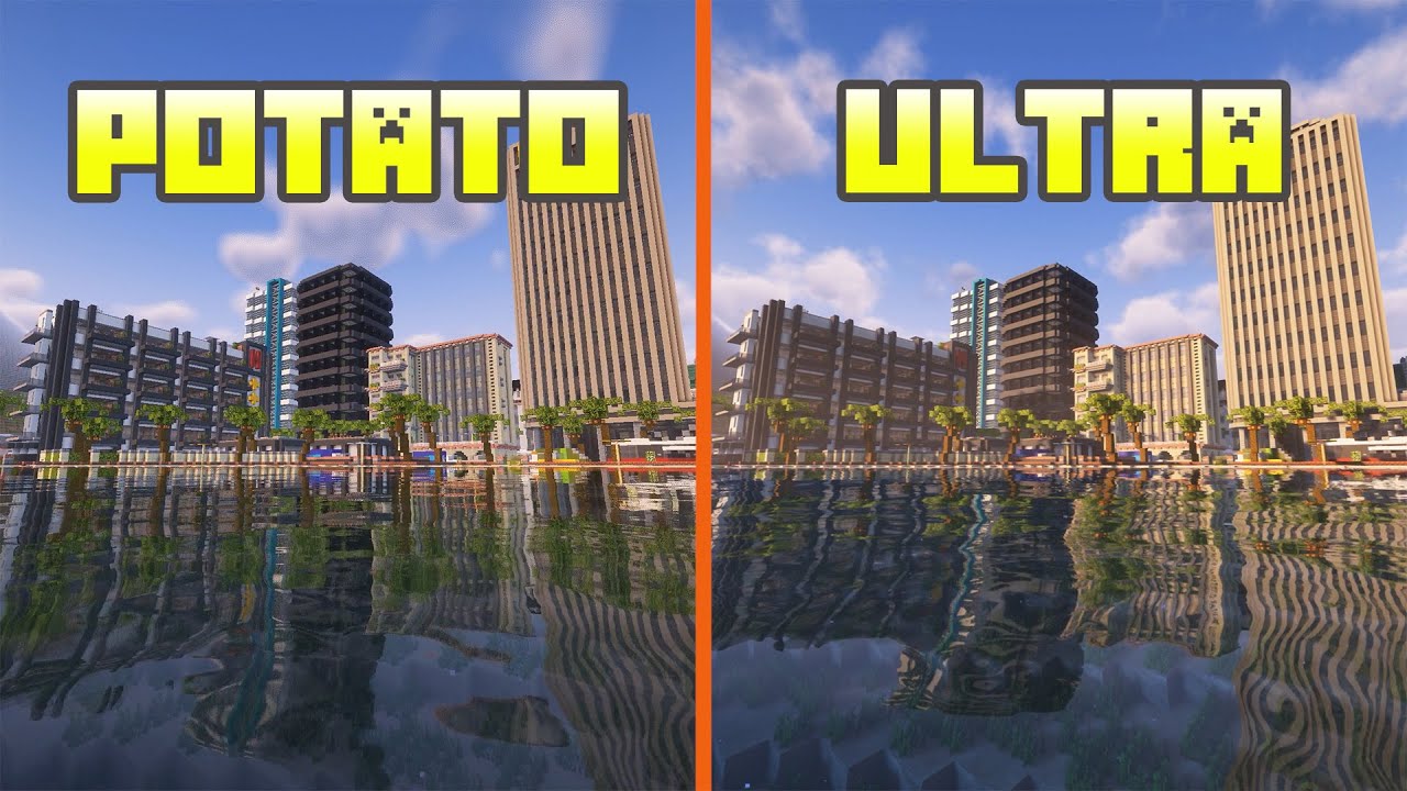 Complementary Unbound | Potato-Ultra | Shader Comparison