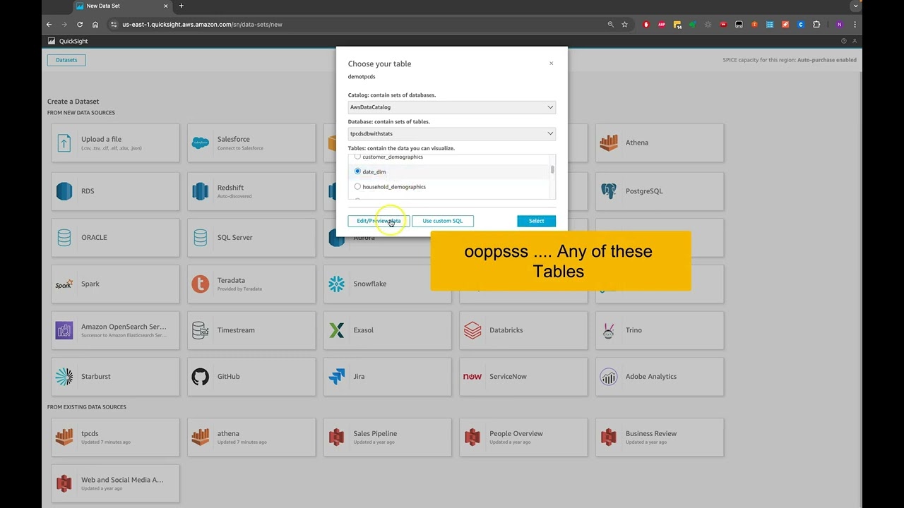 Step-by-Step Guide: Connecting Amazon Athena to Amazon QuickSight for Data Visualization