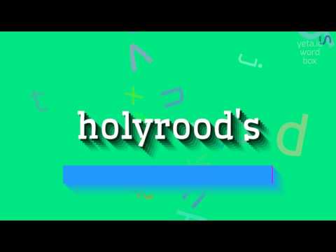 How to say "holyrood's"! (High Quality Voices)
