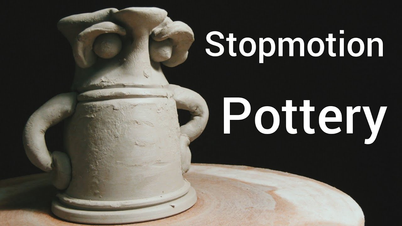 Making a pottery pitcher, Stopmotion