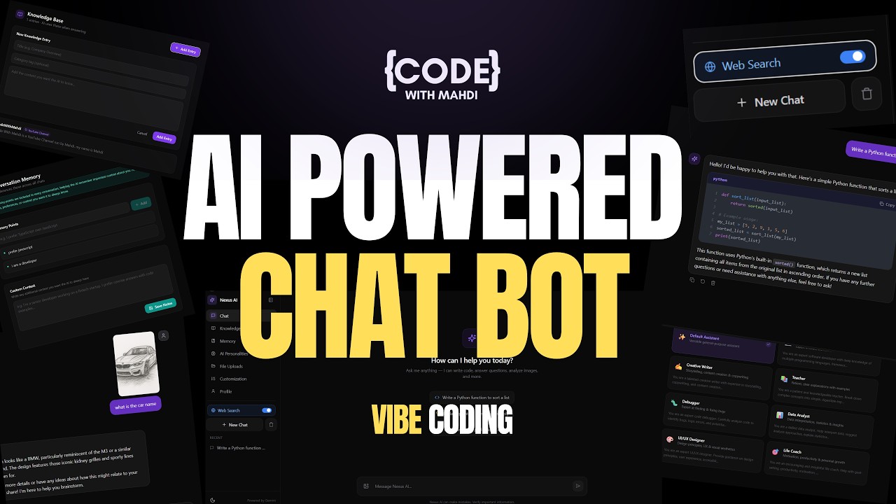 Build Our Own Chat Bot | Vibe Coding Tutorial (its too easy!)