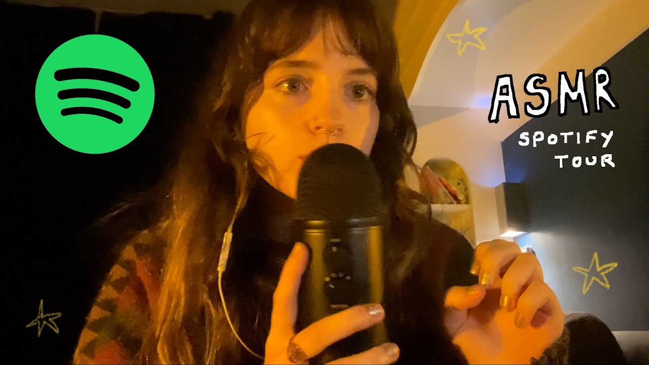 ASMR ⏾⋆.˚ Spotify tour (close whispers)
