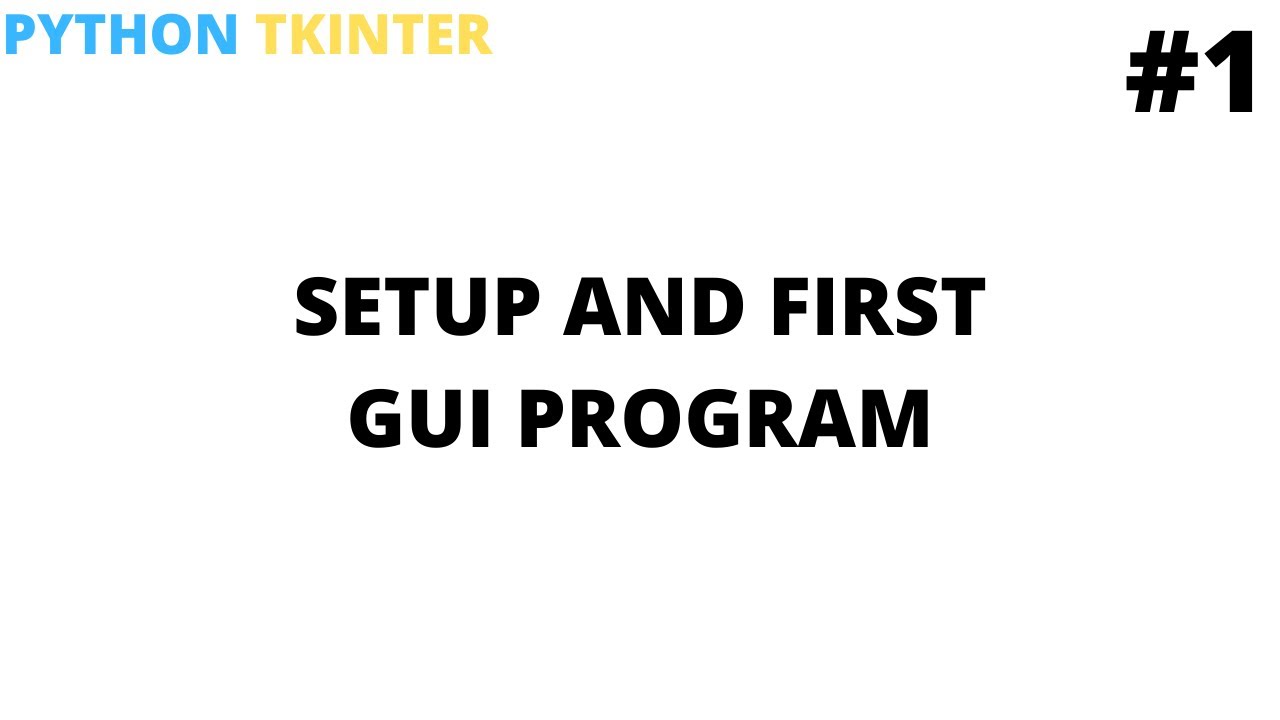 Learn python tkinter setup | Tutorial #1 | Python programming for beginners | Cool Techy Guy