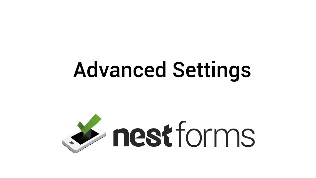 Form Builder Advanced Settings