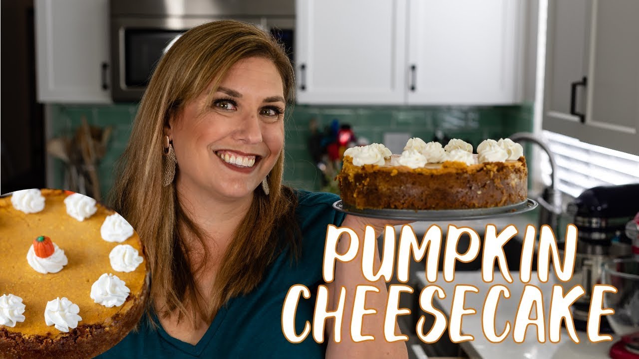 Pumpkin Cheesecake with Gingersnap Crust
