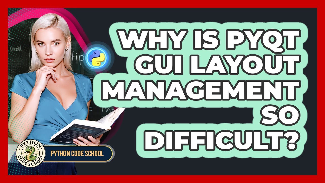 Why Is PyQt GUI Layout Management So Difficult? - Python Code School