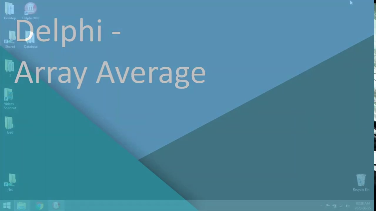 Delphi - Array Average