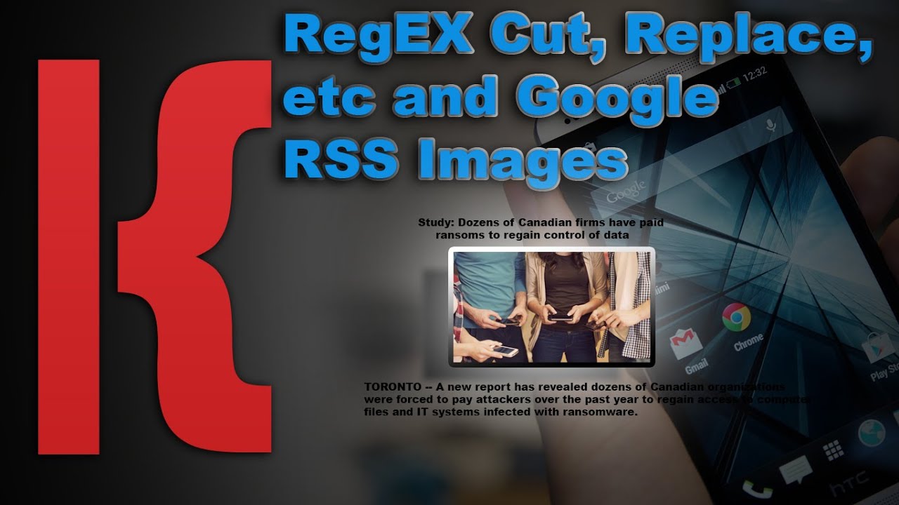 KLWP Tutorial RegEX Cut, Replace, etc and Google RSS Images