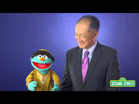 Sesame Street's Raya and World Bank Group President Jim Kim Talk Potty Habits