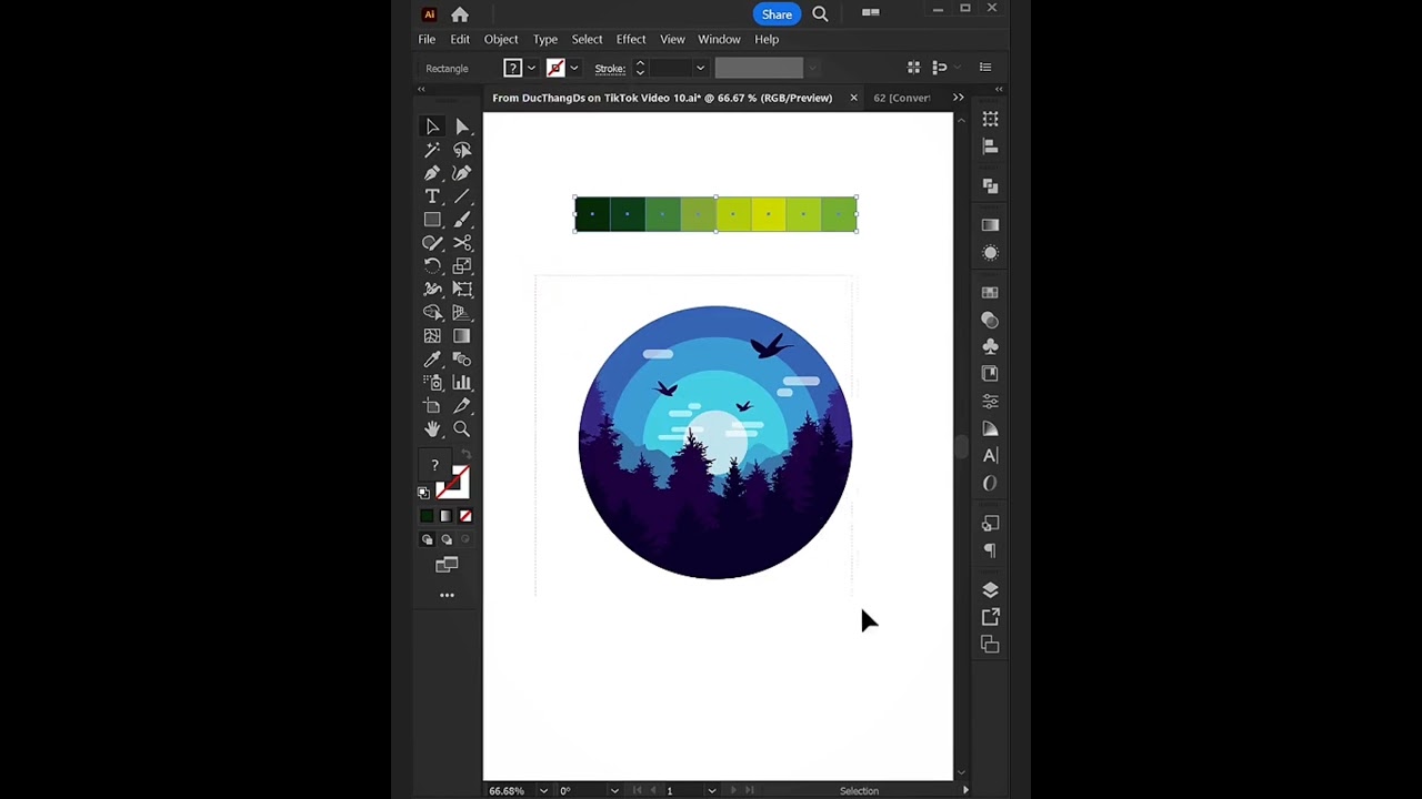 colour Theme Picker Tool In Adobe Illustrator  #illustrator  #tutorial