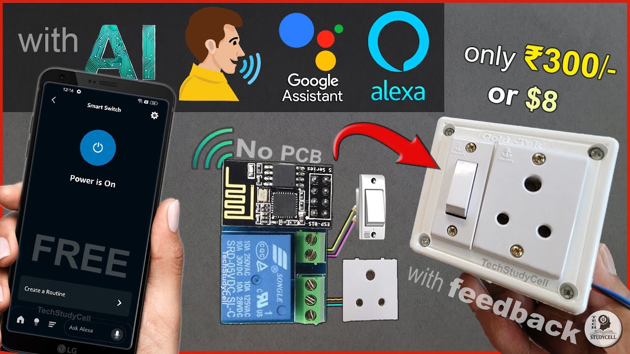 ESP01 ESP8266 IoT Project | Sinric Pro Alexa & Google Assistant Relay Control 2025