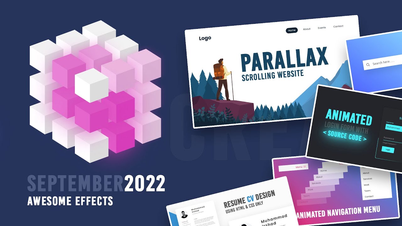 Awesome CSS & Javascript Effects | September 2022