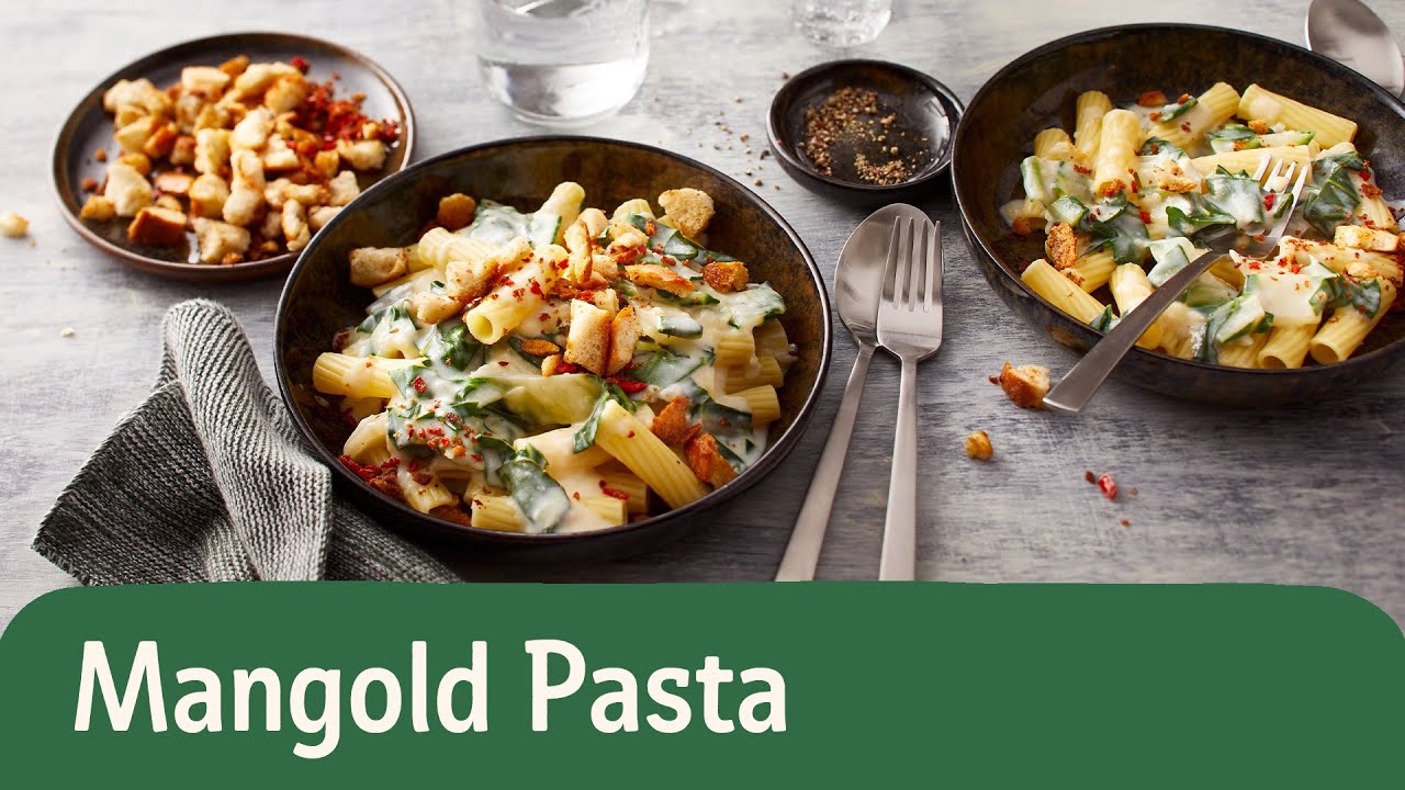 SPAGHETTI MIT MANGOLD - Einfache Rezepte