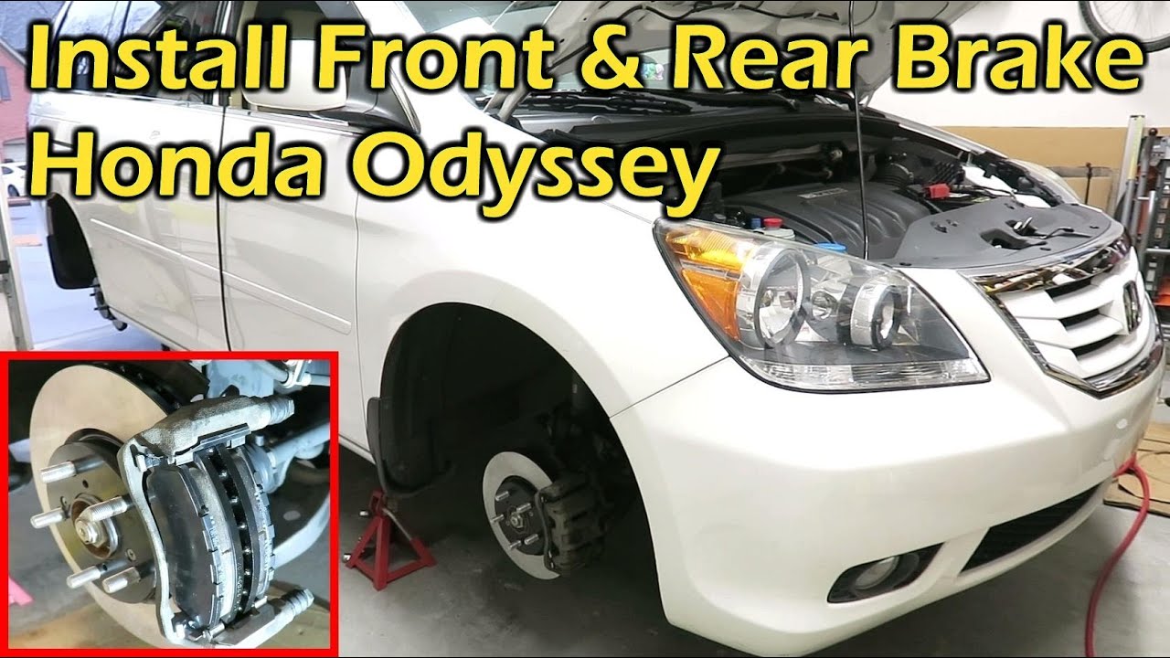 Install Front & Rear Brake Pad Rotor - Honda Odyssey (2005 - 2010)