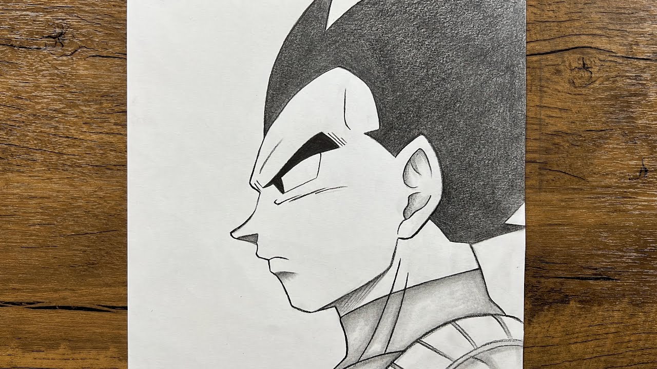 How to Draw Vegeta Like a Pro | Easy Anime Drawing Tutorial (Step-by-Step)