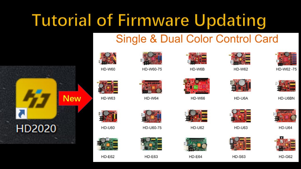 Huidu Single Color Series Controller: How To Update Firmware in HD2020 ...