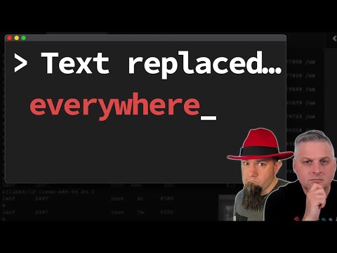 We broke everything with 'find' and 'sed'