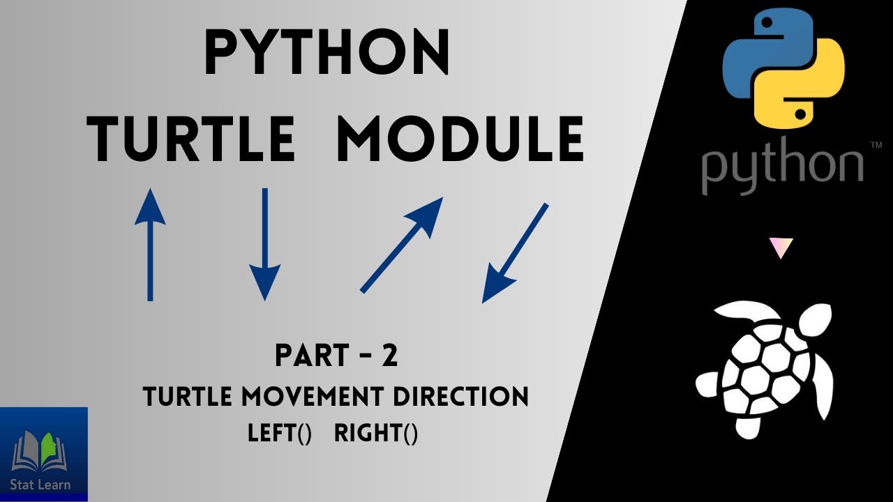 Python Turtle Graphics  | Turtle Movement | Beginners to Advanced Part - 2 #pythonturtlegraphics
