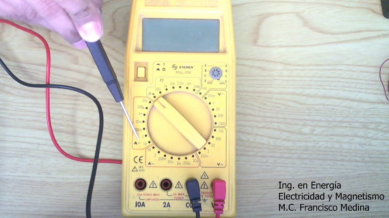 (2) Mediciones eléctricas - Uso del multímetro y precauciones generales