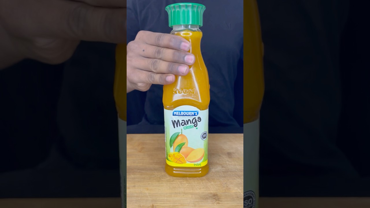 Mango crush drink 🥭 #asmrsounds #mangodrink #refreshing #homemade