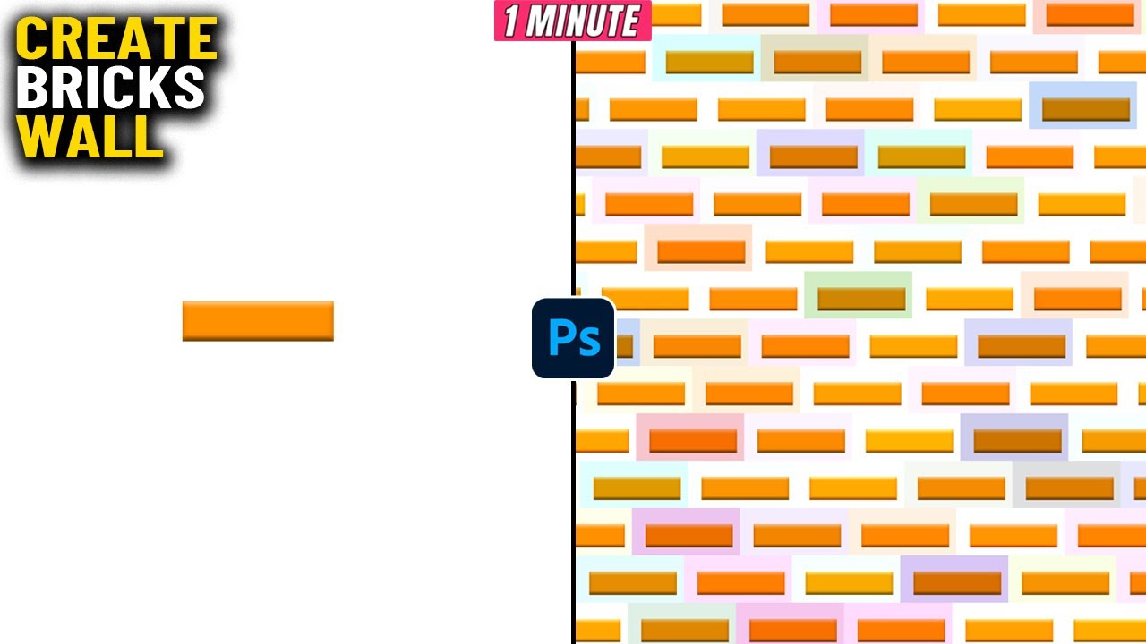 How to Make  bricks wall in photoshop
