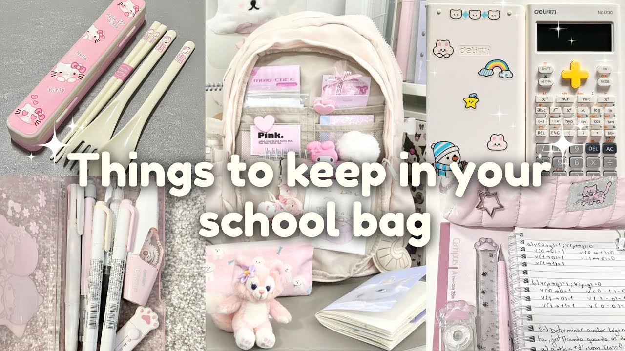 Things to keep in your school bag 2025 (backpack essentials)