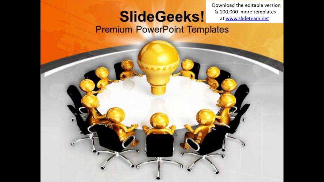 business meeting innovation idea concept powerpoint templates ppt backgrounds for slides 0213