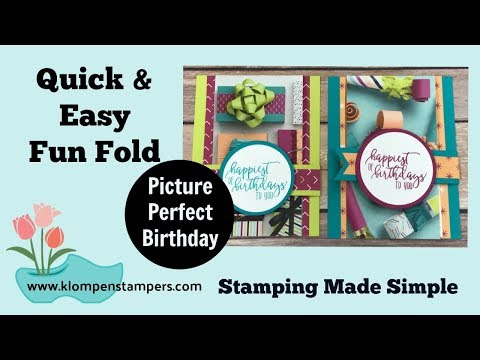 Quick & Easy Fun Fold - Picture Perfect Birthday