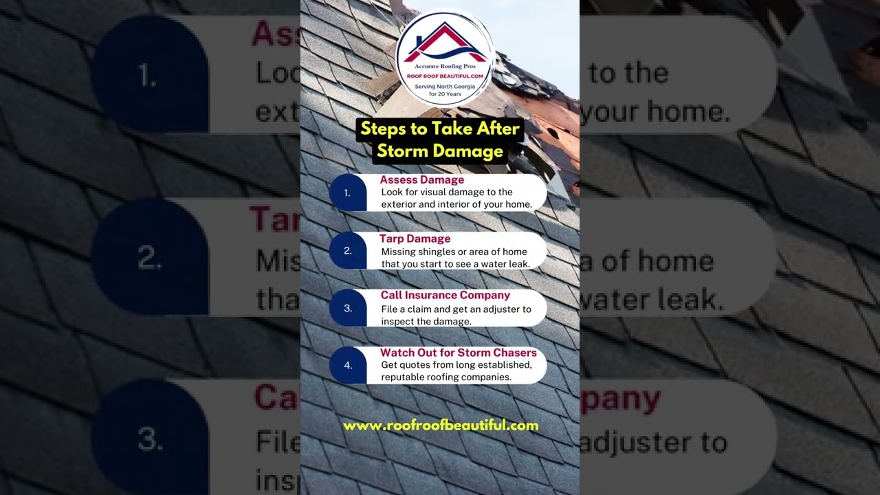 Steps to take after storm damages your roof