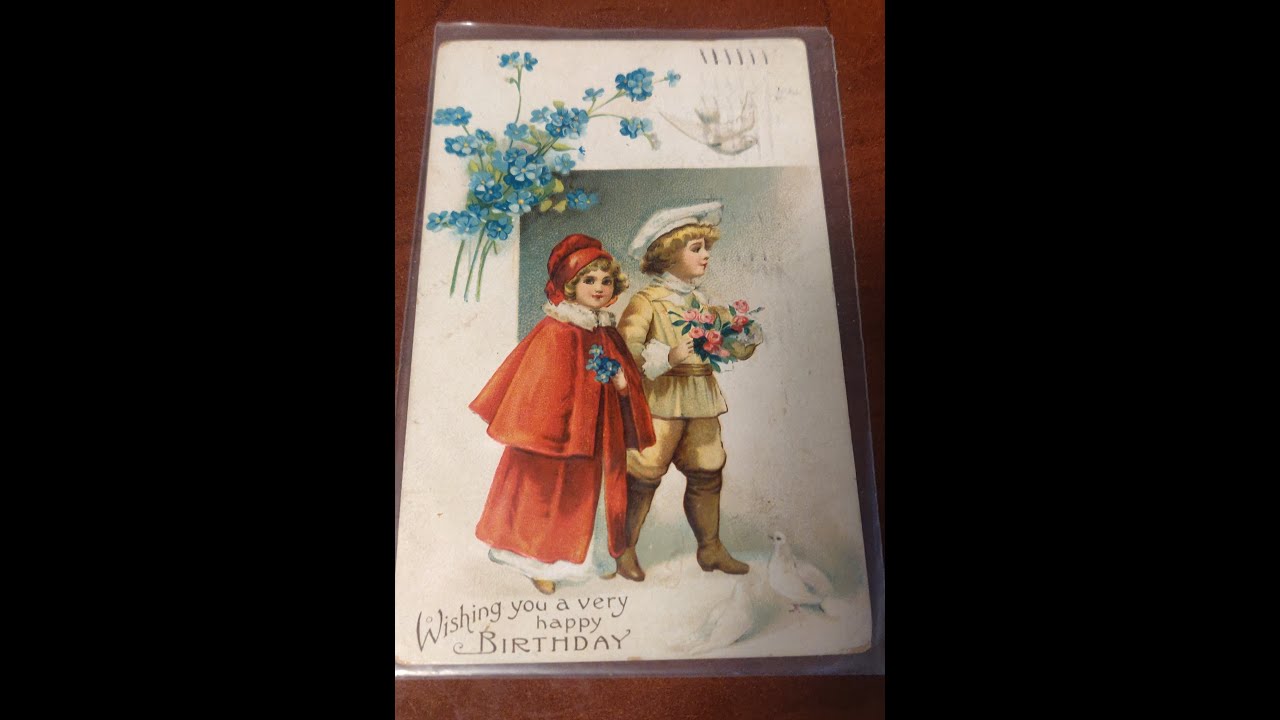 1909 Postcard W/ George Washington Stamp - Worth? #shorts  #postcard #antique