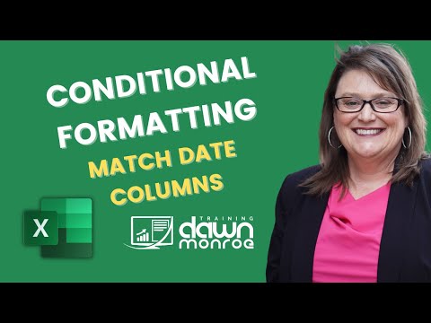 Conditional Formatting if Date Columns Match (or Don't Match) in Microsoft Excel