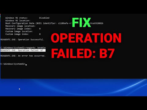 Fixing Yet another Windows cryptic & lame error message :REAGENTC.exe: Operation failed : b7 !