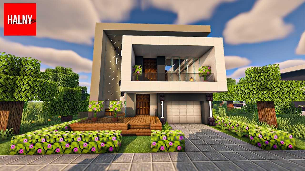 Minecraft realistic modern house - Tutorial - Minecraft Builders