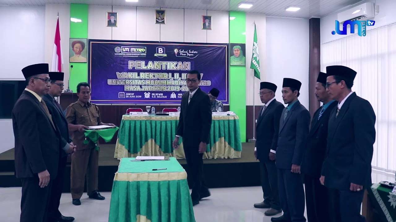 Prosesi Pelantikan Wakil Rektor UM Metro Masa Jabatan 2019-2023
