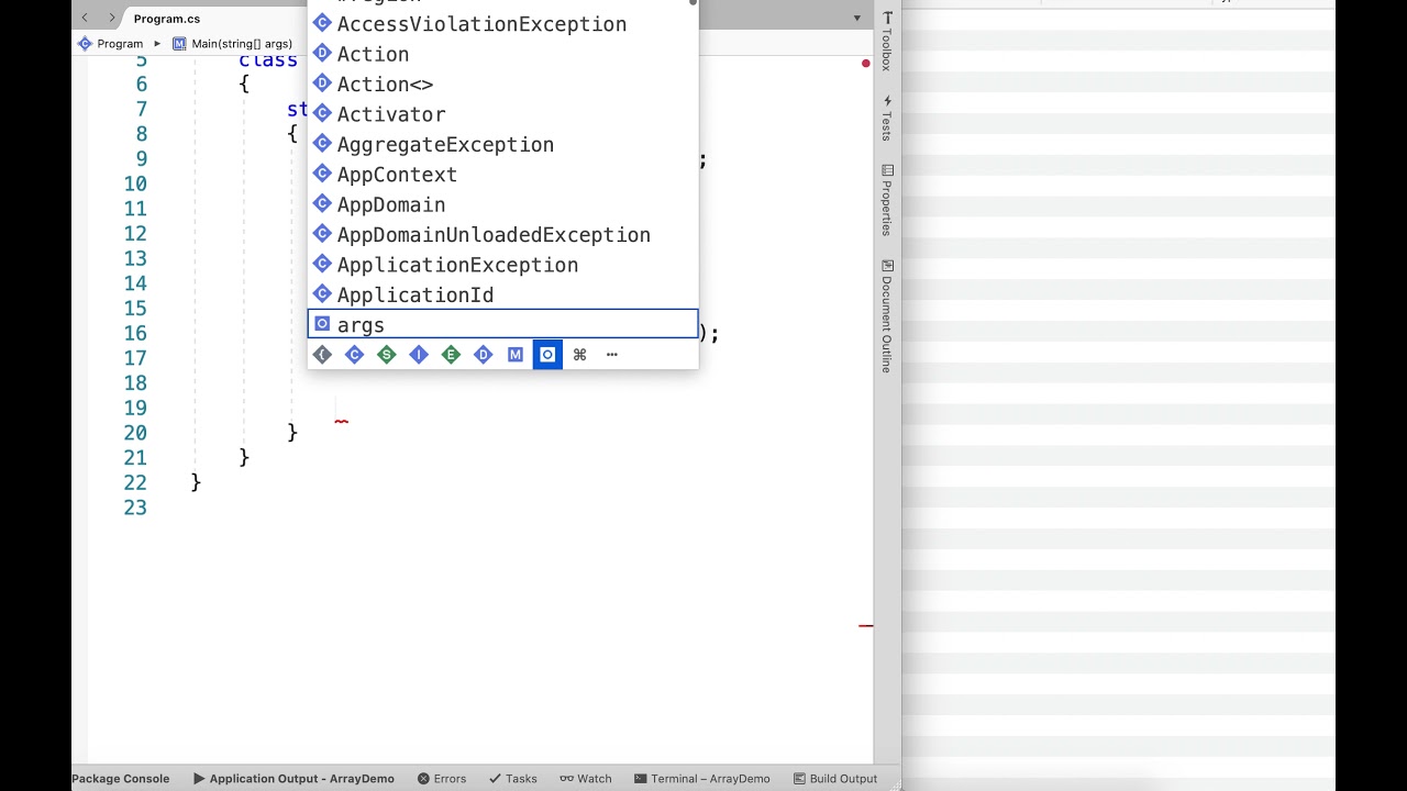 Arrays - Loop through each element