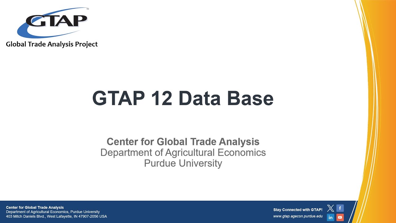 GTAP 12 Data Base