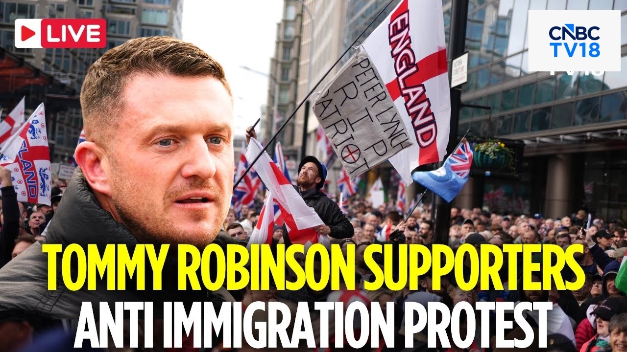 UK Protest LIVE: Anti-Immigration Protest Takes Place in Central London | Tommy Robinson | N18G