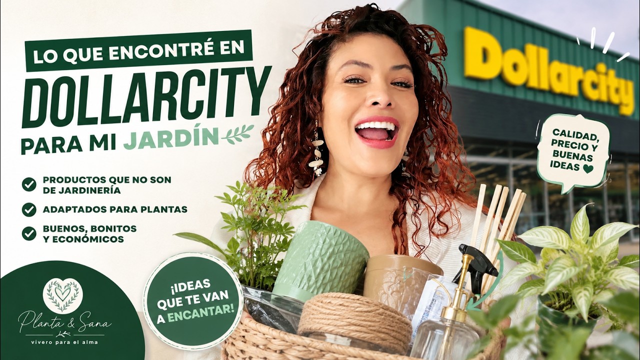 COMPRÉ en DOLLARCITY para mi JARDÍN… y NO lo esperaba 🌿😱