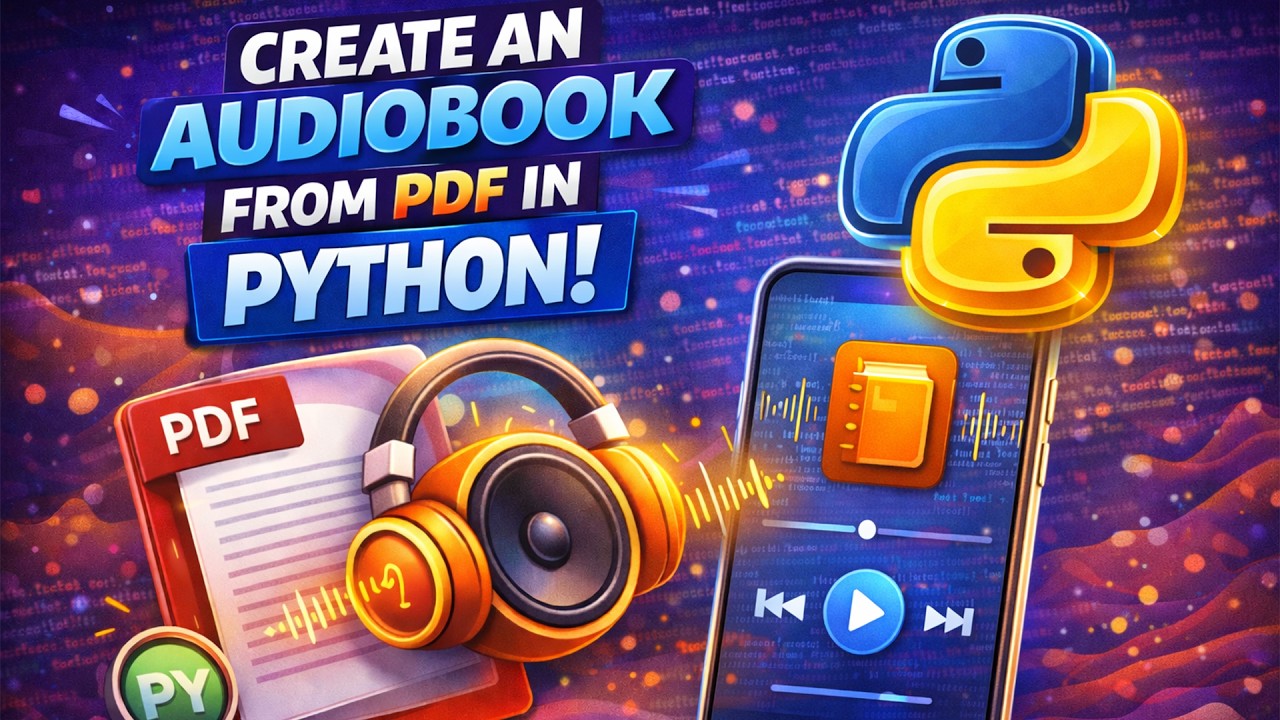 Convert PDF to Audiobook Using Python | Beginner Friendly Project