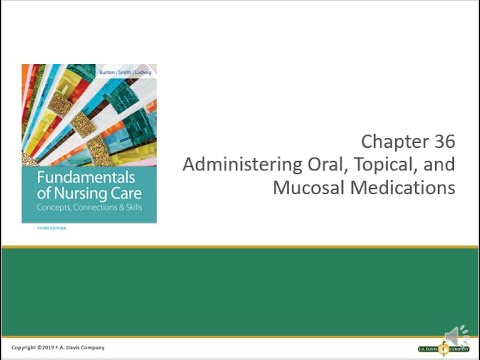 CH36 Administering Oral, Topical, and Mucosal Medications