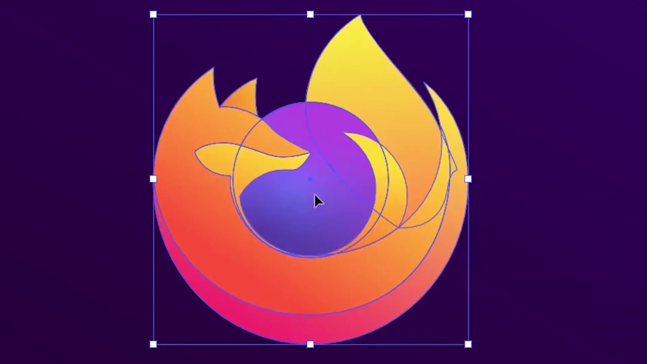 Replicating the new FireFox logo! Adobe Illustrator timelapse