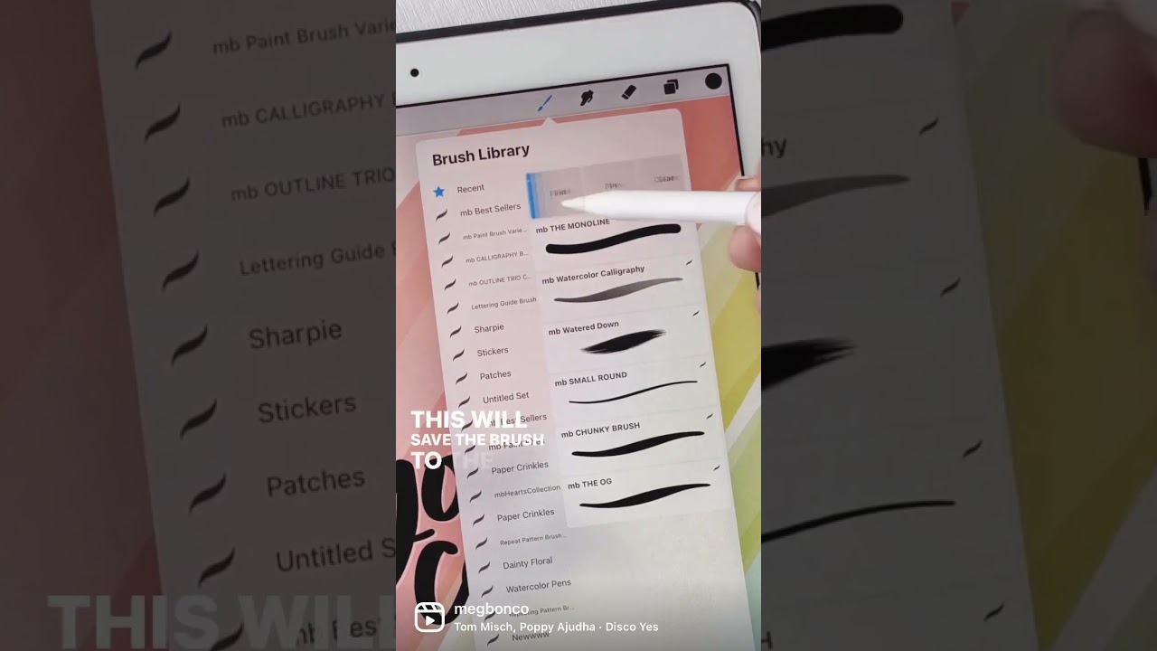 Procreate Quick Tip 7: How to Pin Your Favorite Brushes in Procreate