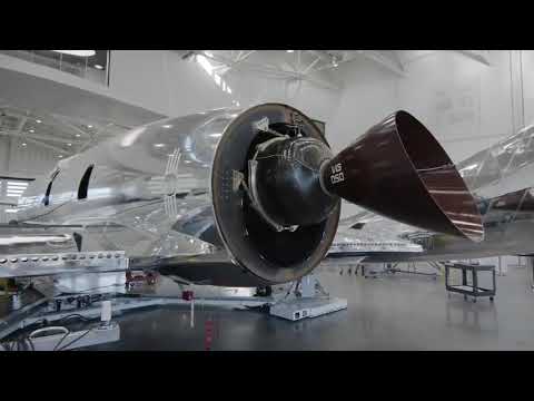 Virgin Galactic SpaceShipTwo Unity hybrid rocket motor installation ...